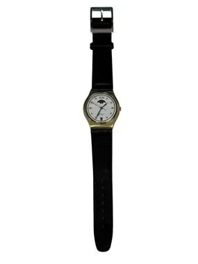 Swatch | Accessories | Vintage 991 Swatch Moon Phase Gold Plated Bezel ...